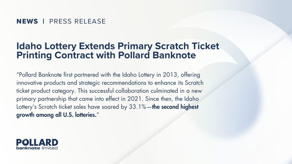 Idaho Lottery Extends Primary Scratch Ticket Printing Contract with ...